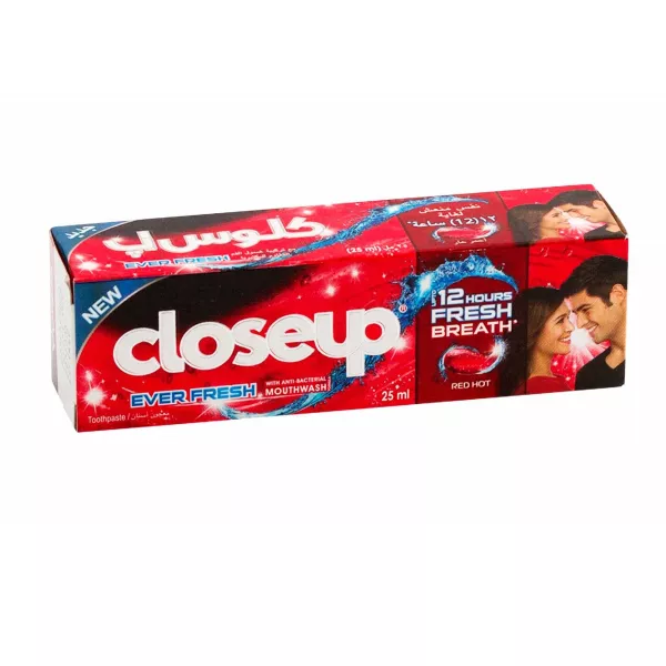كلوس اب معجون اسنان 25مل احمر انتعاش ثلاثي